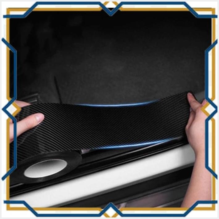 Jual [ARS] STIKER TEMPEL PELINDUNG ANTI GORES MOBIL CARBON FIBER CAR ...