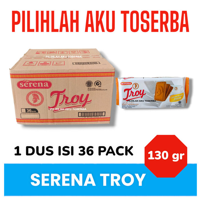 Jual Biskuit Serena TROY 130 gr - ( HARGA 1 DUS ) | Shopee Indonesia