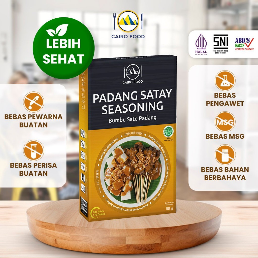 Jual Bumbu Sate Padang Spice Mix Sehat - Cairo Food | Shopee Indonesia