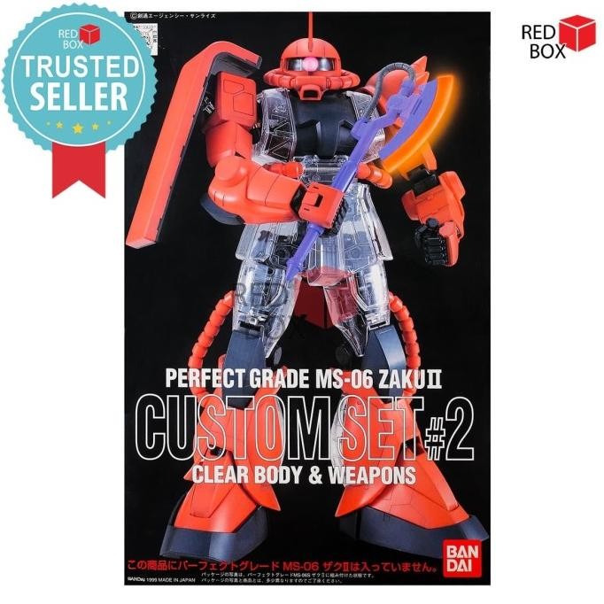 Jual PG Zaku II Custom Set #2 Clear Body & Weapons Limited Bandai ...