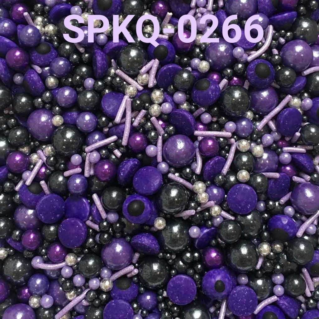Jual SPKQ-0266 Sprinkles sprinkle springkel 250gr mutiara ungu hitam ...