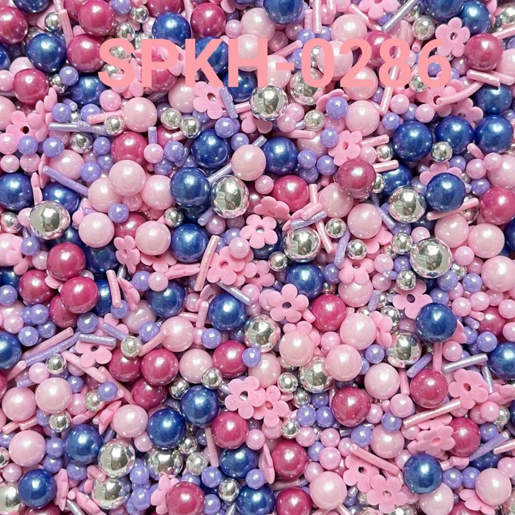 Jual SPKH-0286 Sprinkles sprinkle springkel 500gr mutiara bunga pink ...