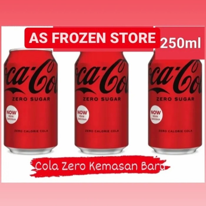 Jual COCA COLA ZERO CAN 330ML / DIET COKE / COCA COLA ZERO KALENG 1DUS ...