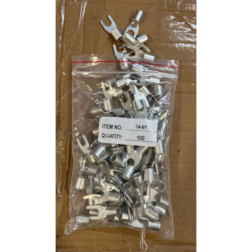 Jual Skun Y (Fork) Tipe 14-6Y untuk ukuran kabel 16mm Polos (Tanpa Isolasi) | Shopee Indonesia