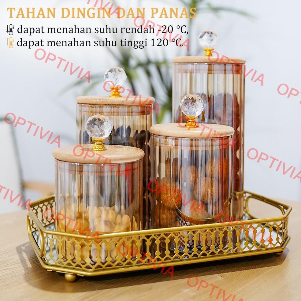 Jual Ah67 Optivia Toples Makanan Serbaguna Jar Toples Kaca Kotak ...