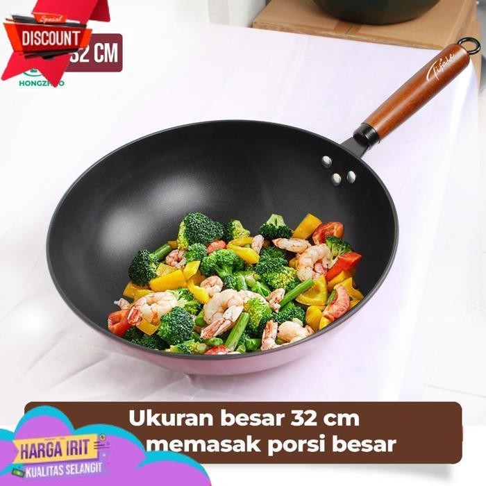 Jual TRENDING TIFALE BY HONGZHUO WAJAN PENGGORENGAN ANTI LENGKET BATU MEDIS UKURAN 32 CM DIAMOND ...