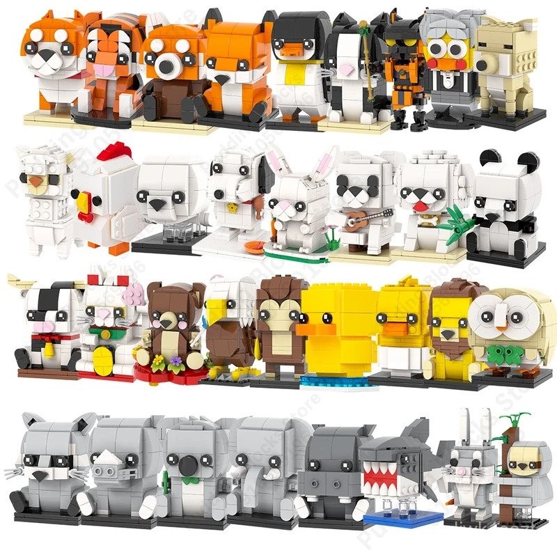 Jual MOOXI Animals MOC Bricks Set Adult Toys For Children Model Kit For ...