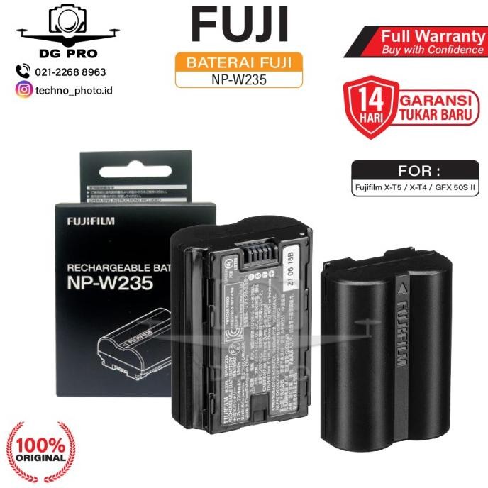 Jual Battery Fujifilm Np-W235 - Npw235 Baterai - Batre Fuji Xt5,Xt4 ...
