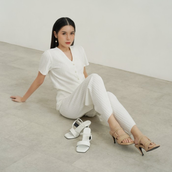 Jual Attera X Kami - Yara Heels (White/Nude) | Shopee Indonesia