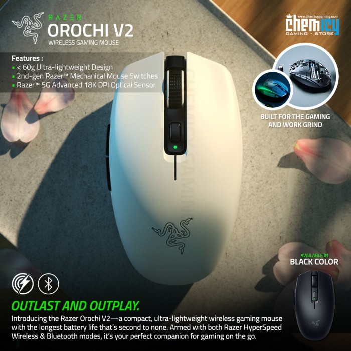 Jual HARGA DISC - Razer Orochi V2 Ultra Lightweight Wireless Gaming ...