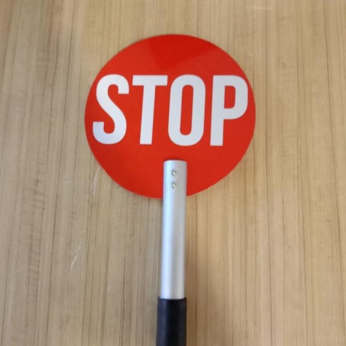 Jual Sign Plat K3 Rambu Safety Stop Stop Uk Diameter 20Cm Pegangan 20Cm ...