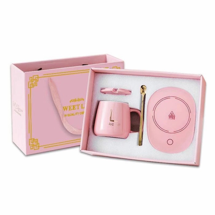 Jual Mug Set + Termostat Gift Set Gelas Set Pemanas Tea Kopi Kado Imlek ...