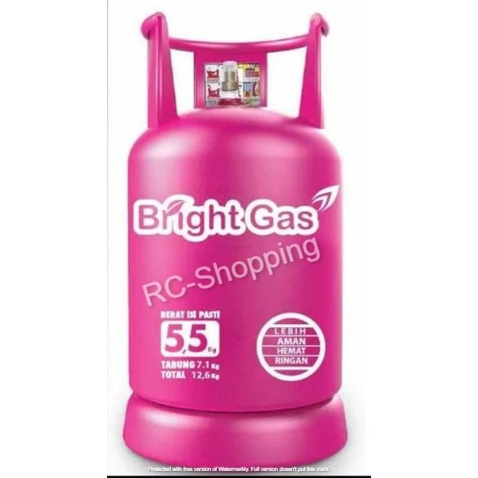 Jual Tabung Bright Gas / Tabung Gas Pink 5,5 Kg ( 5.5 Kg ) + Full Isi | Shopee Indonesia