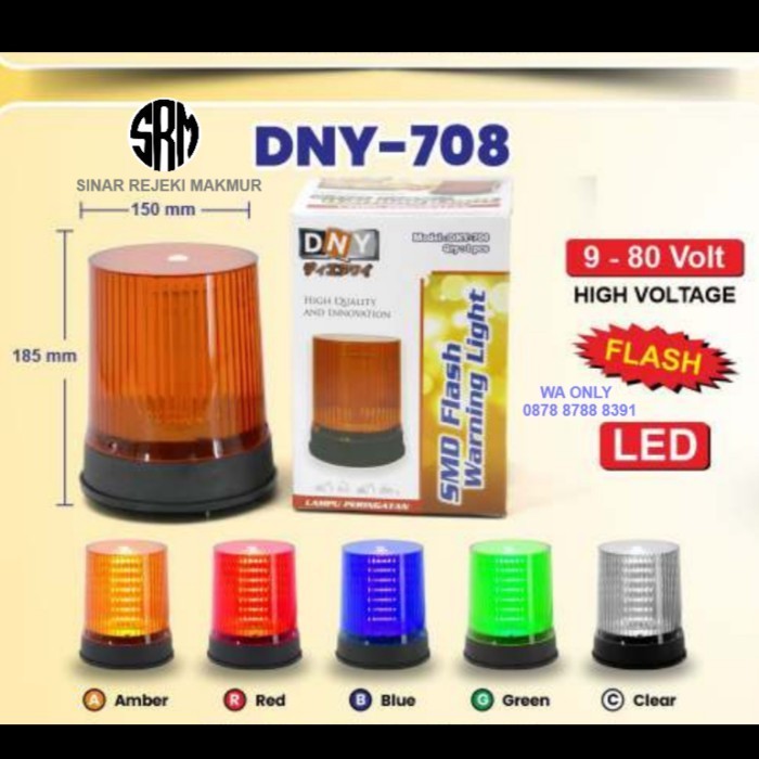 Jual Lampu Putar Rotari Rotary Smd Led Dny-708 High Voltage Smd Blitz ...