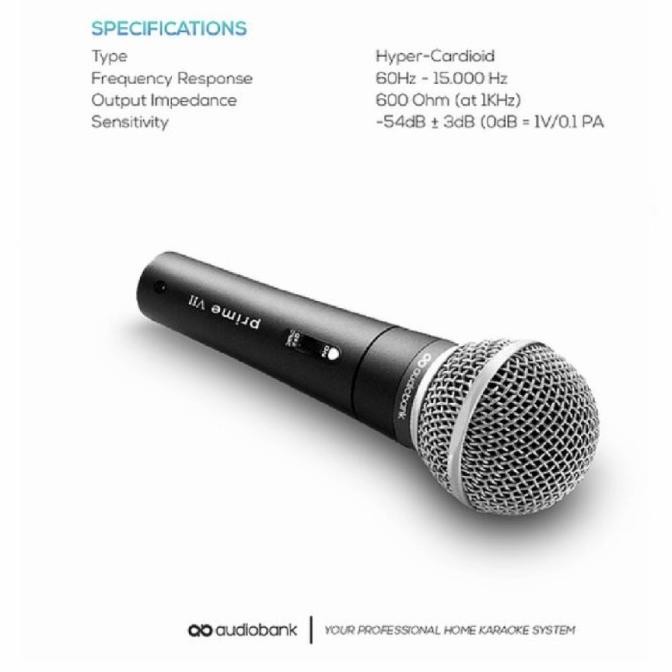 Jual Promo Audiobank Prime Vii / Primevii / Prime 7 Dynamic Microphone ...
