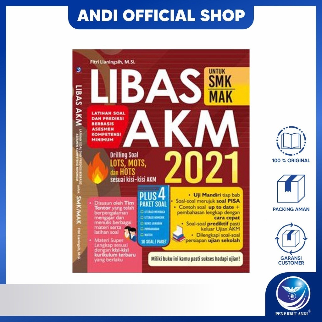 Jual Buku LIBAS AKM Untuk SMK/MAK 2021, Latihan Soal Dan Prediksi ...