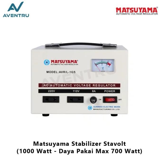 Jual NEW Stabilizer Listrik Stavolt Voltage Regulator MATSUYAMA 1000 ...