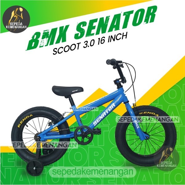 Jual SEPEDA ANAK BMX SENATOR SCOOT BAN JUMBO 3.0 UKURAN 16 INCH | Shopee Indonesia