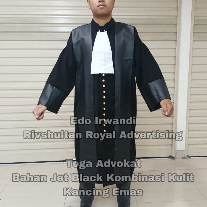 Jual Toga Advokat Pengacara dan Toga Jaksa Bahan Jet Black Kombinasi ...