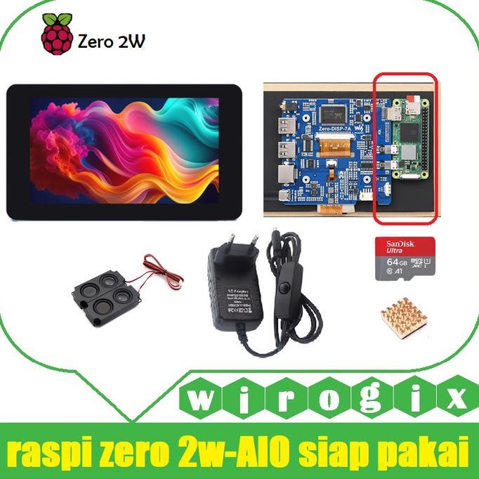 Jual CO Paket Raspberry Pi Zero 2W + LCD Siap Pakai (AIO like) | Shopee Indonesia