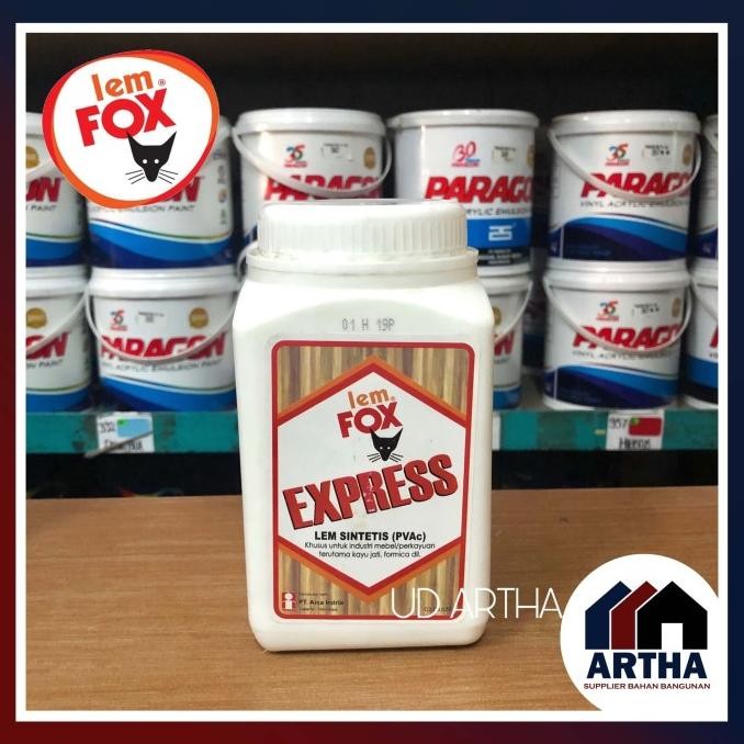Jual Lem Fox Express / Lem Putih Fox / Lem Sintetis Pvac 1 Kg Original ...