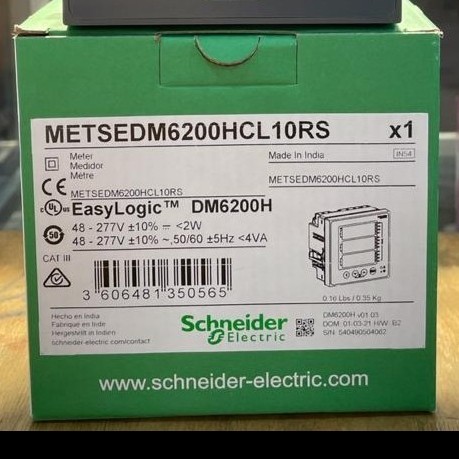 Jual Power Meter EasyLogic Schneider LCD DM6200H METSEDM6200HCL10RS ...