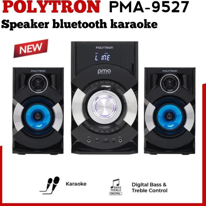 Jual Speaker Bluetooth Polytron Pma-9527 Speaker Aktif Polytron/Karaoke New Stok | Shopee Indonesia
