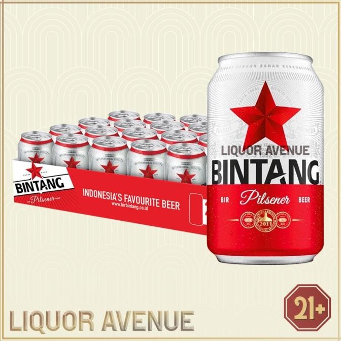 Jual Produk Baru!! Bintang Pilsener Beer Can Bir 320ml - 1 karton isi ...