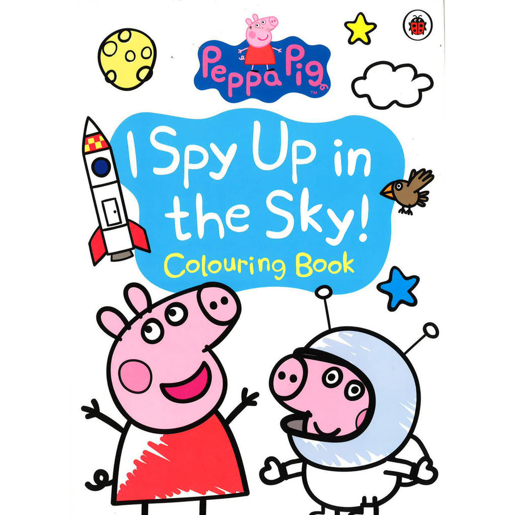 Jual PEPPA PIG - I SPY UP IN THE SKY! - COLOURING BOOK | Shopee Indonesia