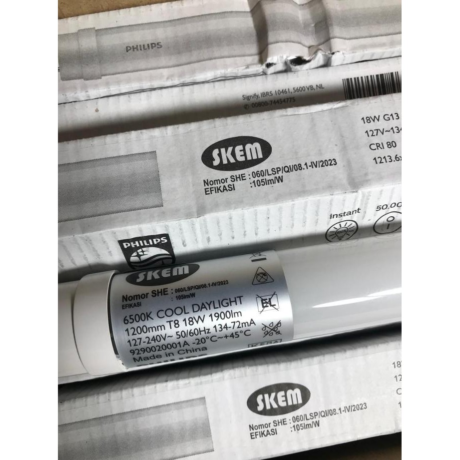 Jual Lampu - Philips Tl Led 18 Watt Ecofit Corepro Lampu Neon Led T8 18W 120Cm Putih | Shopee ...