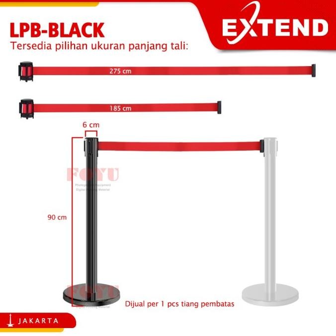 Jual Produk Baru!! Tiang Pembatas Antrian Antrean Pita Besi Line Pole 2 ...