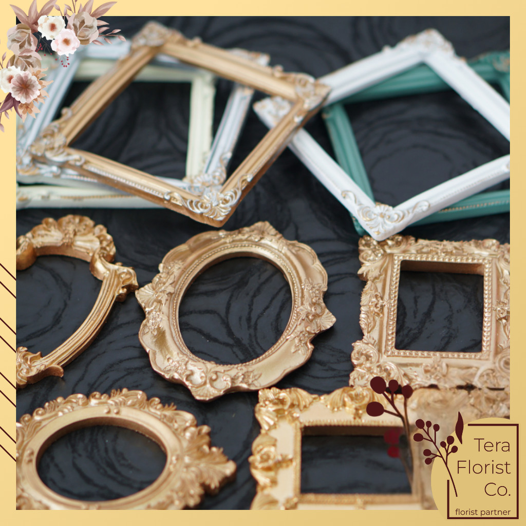 Jual Properti Foto Frame Emas Vintage European Style Baroque Aesthetic ...