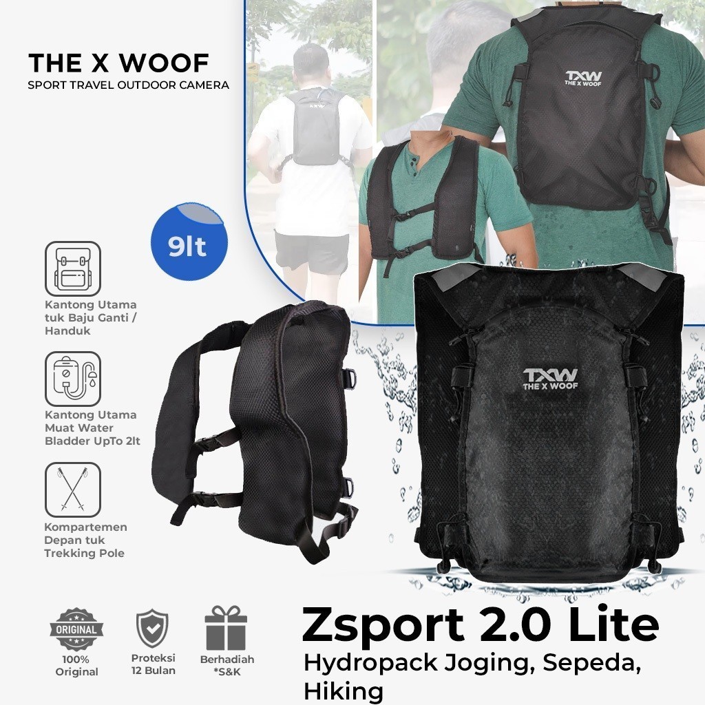 Jual The X Woof Zsport2LITE Tas Hydropack Lari Sepeda Gunung Hiking ...