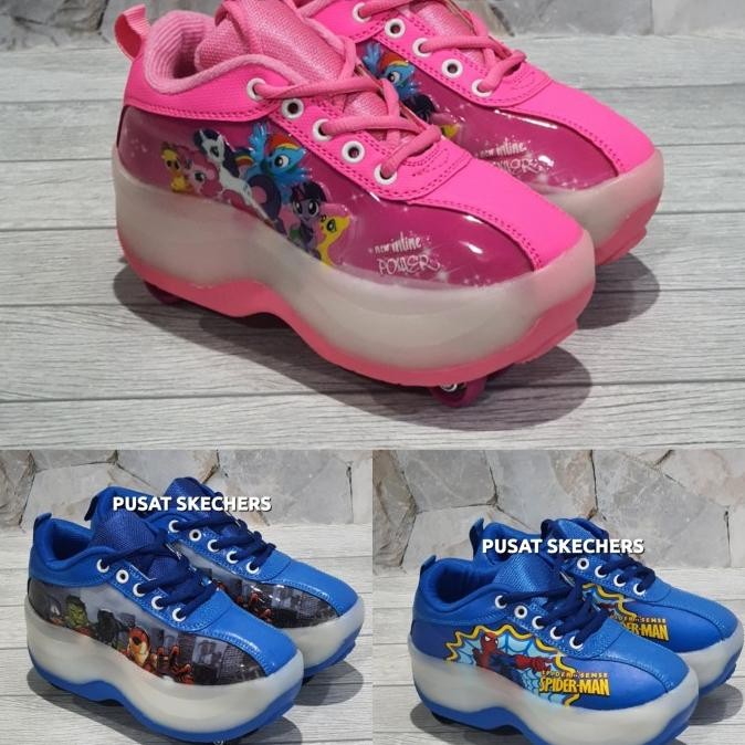 Jual SEPATU RODA ANAK / SEPATU PRINCESA/SEPATU LITTLE PONY/SEPATU ...