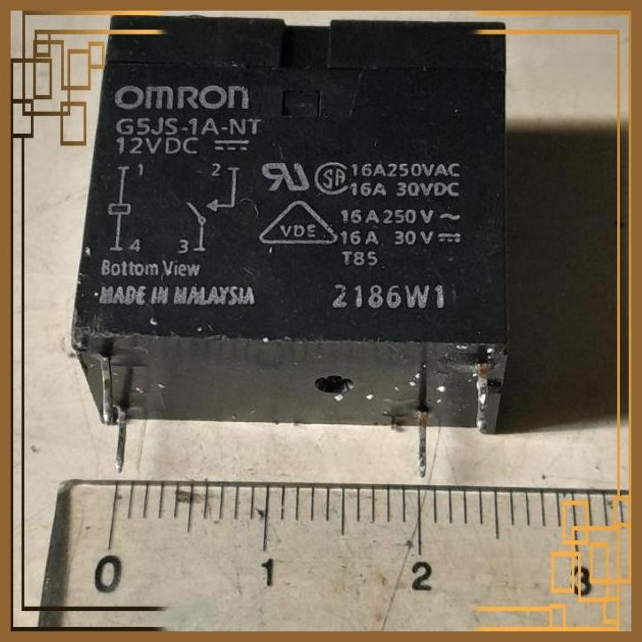 Jual [SPL] RELAY 12 V 12V 16A 4 PIN OMRON G5JS-1A-NT 12V 12VDC | Shopee Indonesia