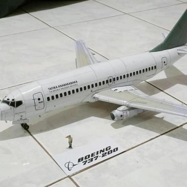 Jual Papercraft Miniatur Pesawat Boeing 737-200 Skala 1/72 | Shopee ...