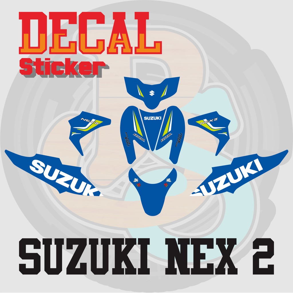 Jual Jual decal motor suzuki nex 2 ecstar bisa custom | Shopee Indonesia
