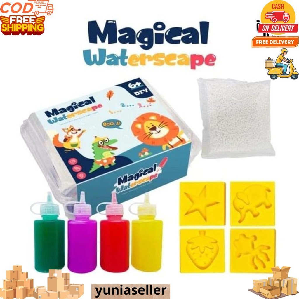 Jual Water Scape 9Pc Mainan Anak Sensorik Magical Waterscape Isi 9 Pcs ...