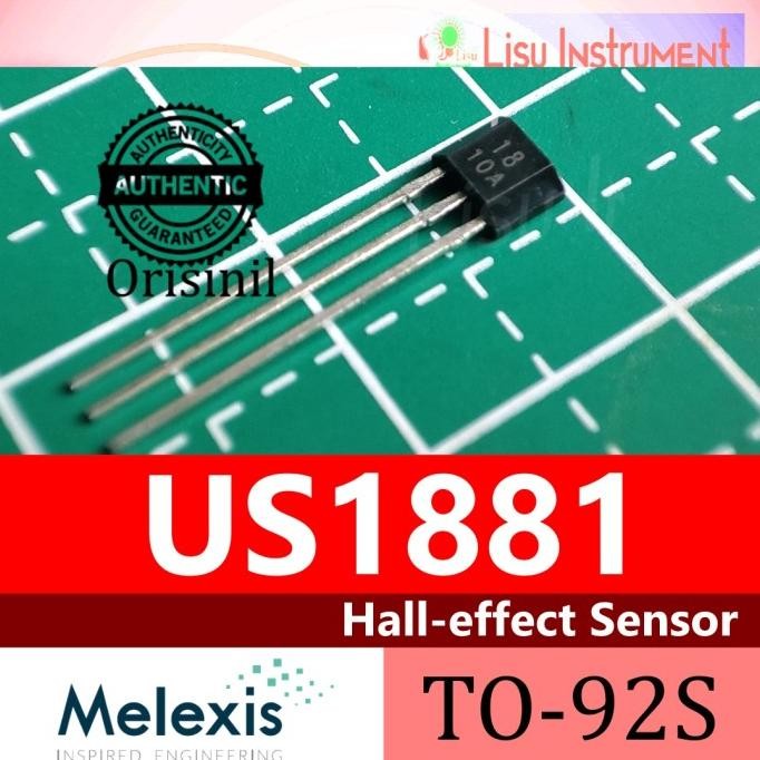 Jual US1881 Hall-effect Sensor High Sensitivity 18 TO-92S Original Melexis lisu992 Murah ...