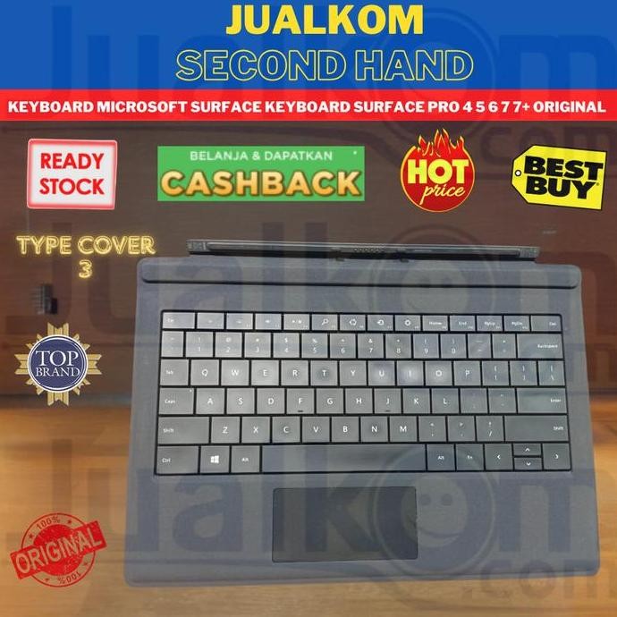 Jual Keyboard Microsoft Surface Keyboard Surface Pro 4 5 6 7 7+ Original New Stok | Shopee Indonesia