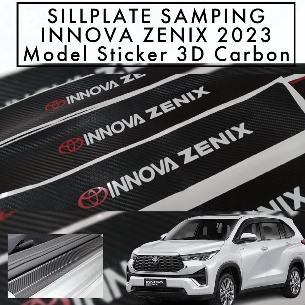 Jual Stiker Mobil Sillplate Innova Zenix Carbon 3D Pelindung Pintu ...