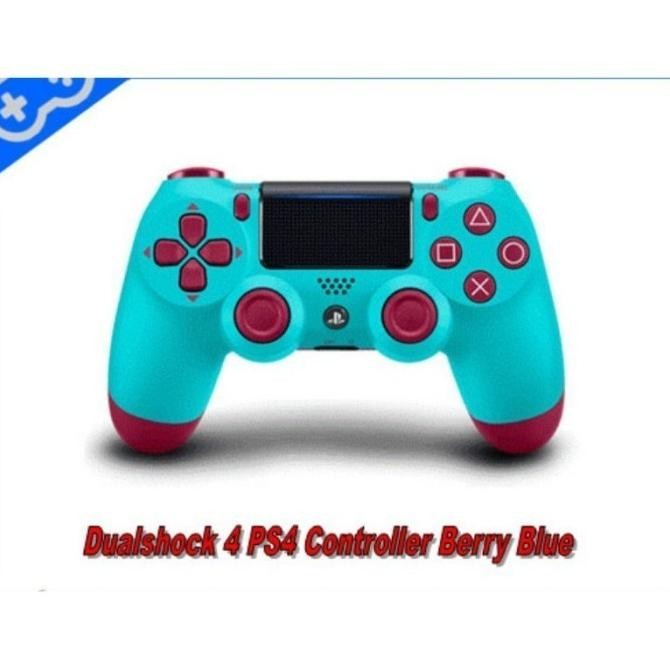 Jual Stick PS4 Original Pabrik Model Terbaru Berry Blue dengan Light ...