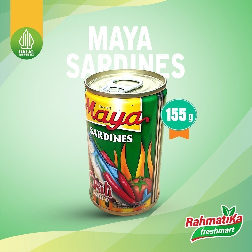 Jual Maya Sardines Chili Sauce / Sarden Saus Cabai 155 gram | Shopee ...