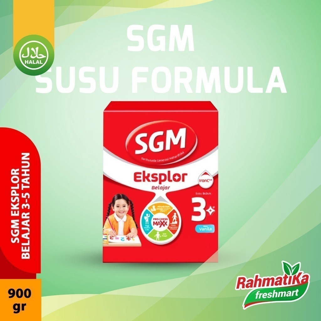 Jual SGM Eksplor 3 Plus Susu Pertumbuhan 3-5 Thn Vanila 900g | Shopee ...