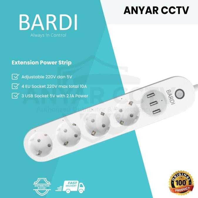 Jual Sale Bardi Smart Extension Power Strips (Smart Stop Kontak, Wifi) | Shopee Indonesia