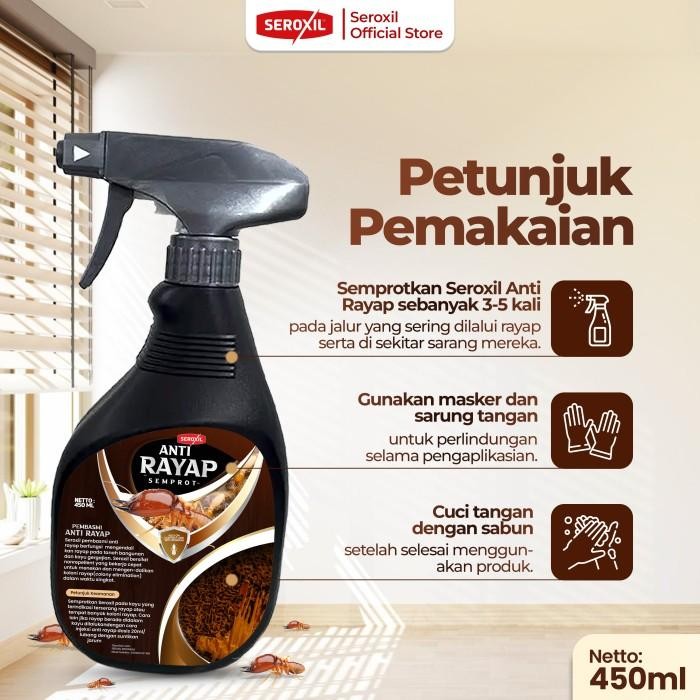 Jual Obat Pembasmi Anti Rayap Kayu dan Tanah Semprot Ampuh 450 ml ...