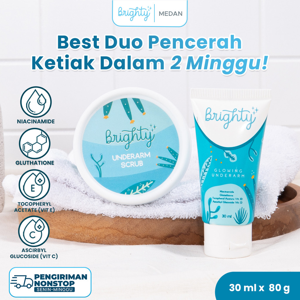 Jual Brighty Glowing Underarm X Underarm Scrub (Limited Package) | Shopee Indonesia