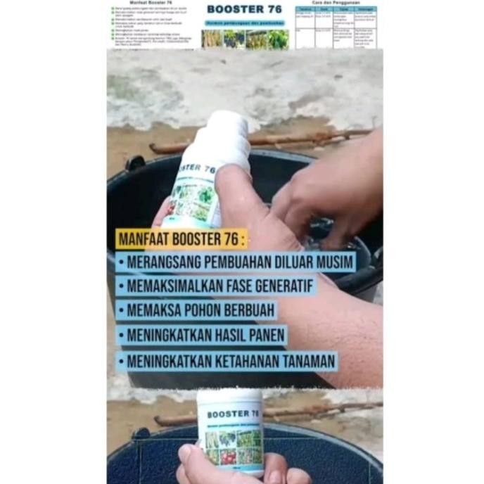 Jual Pupuk booster 76 pelebat buah untuk semua jenis tanaman 1 liter ...