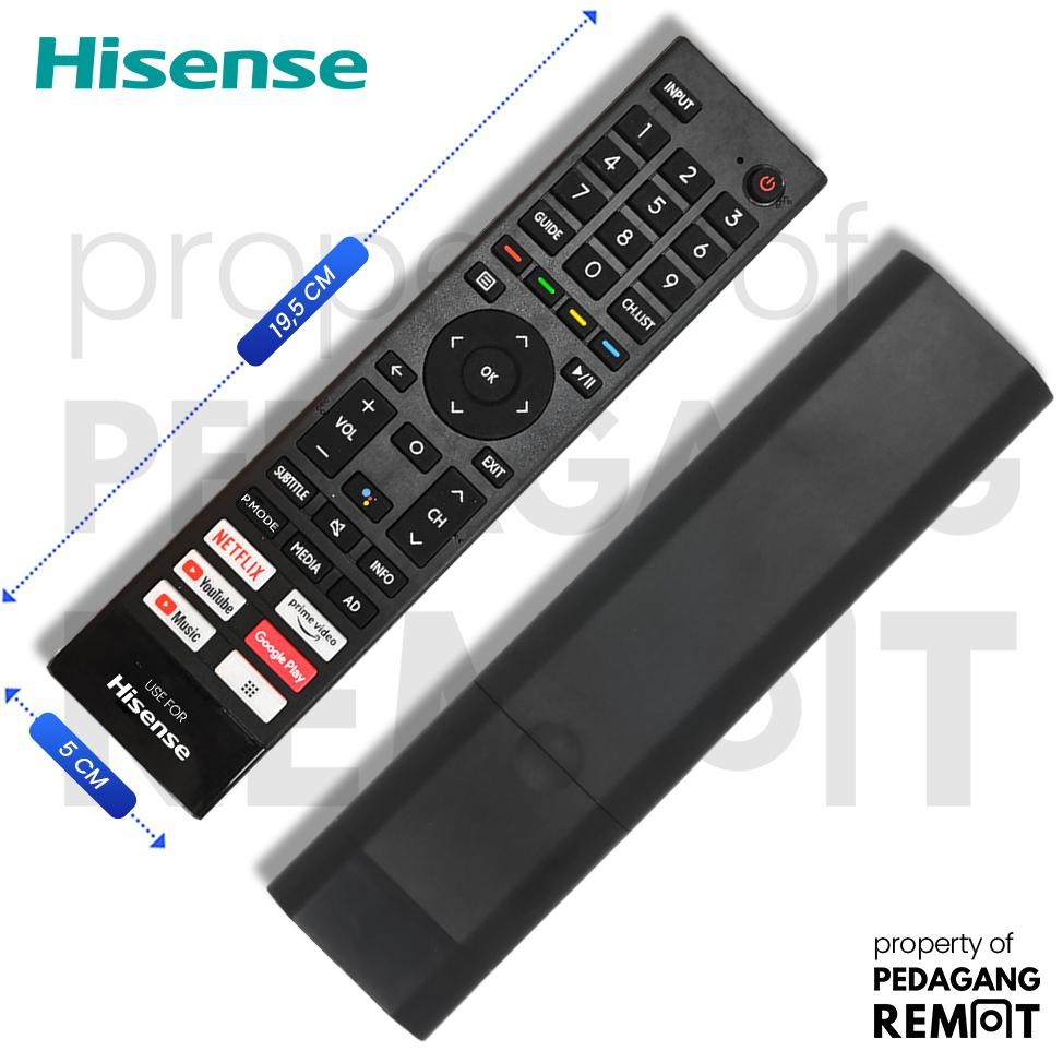 Jual ghs-55 Remote TV Hisense Smart TV UHD 4K / Remot Hisense Android ...