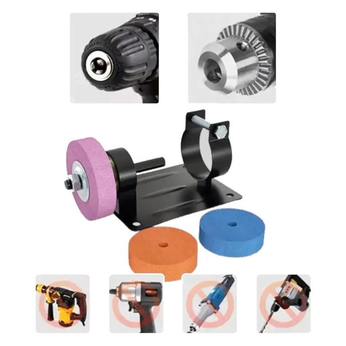 Jual Dudukan Mesin Bor jadi gerind stand holder bor portable FREE Batu ...